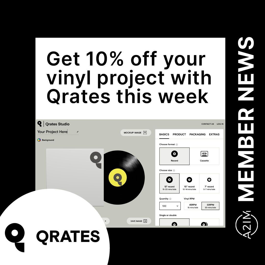 Get 10% off your vinyl projects with Qrates for one week only